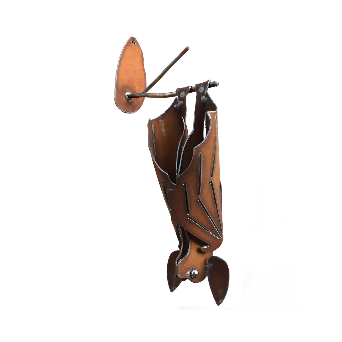 Cinnamon-Rusted Hanging Metal Bat – Austin Batworks